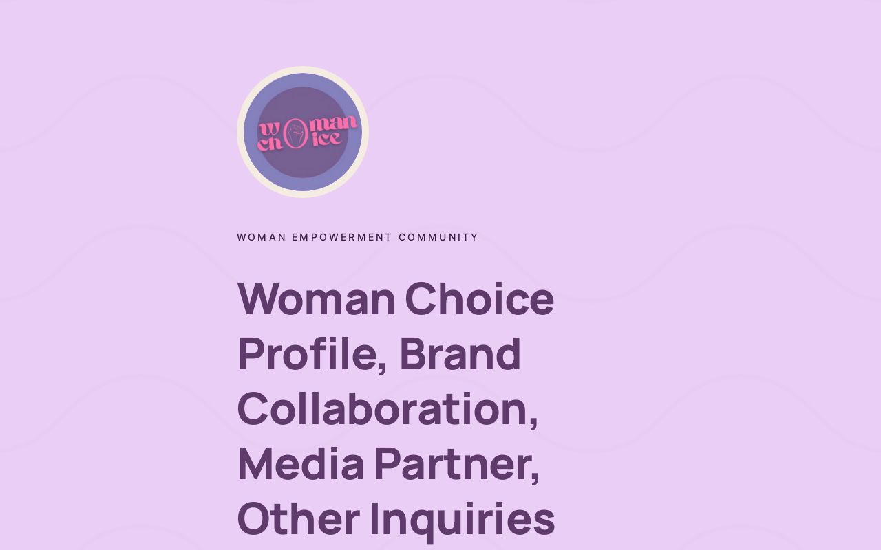 Woman Choice Page